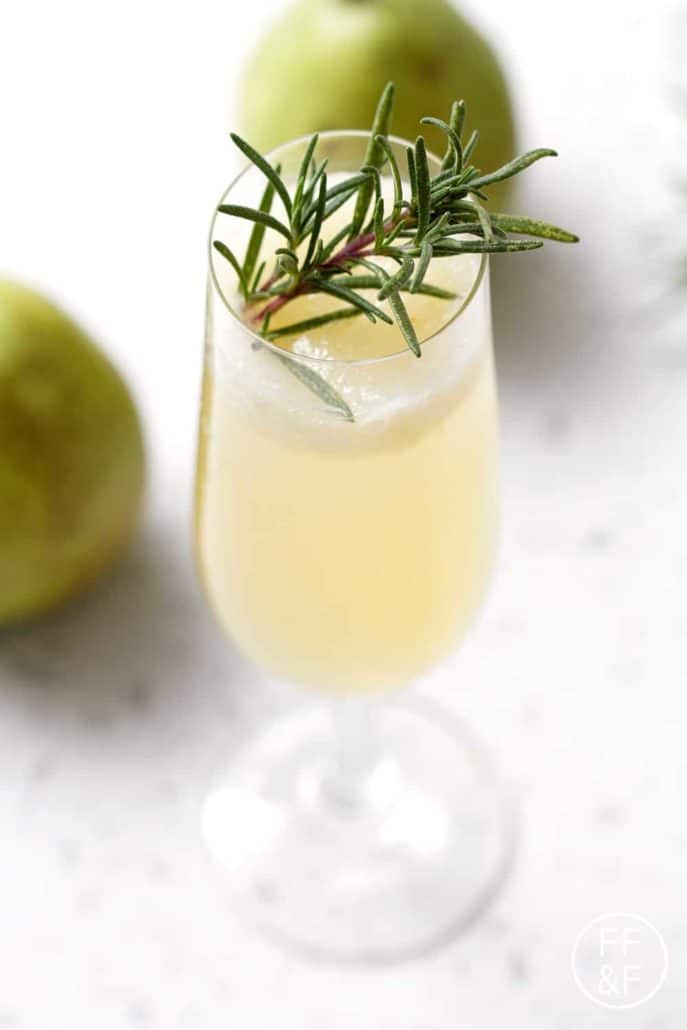 Rosemary Pear Sparkler | The Honest Spoonful