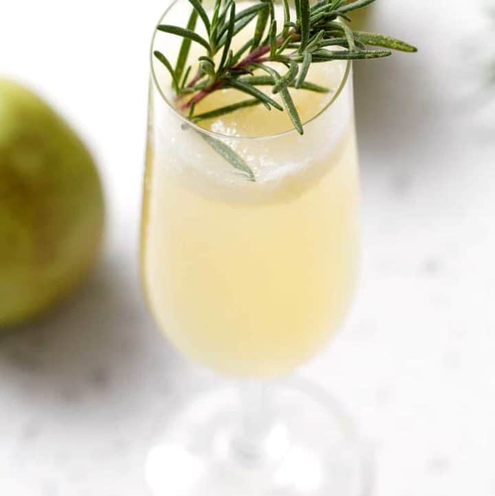 Rosemary Pear Sparkler | The Honest Spoonful
